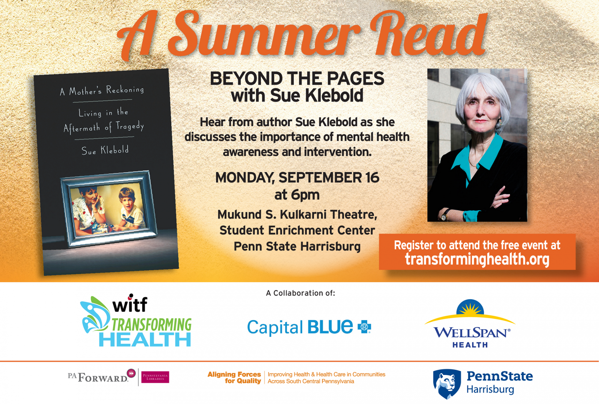 A Summer Read: Beyond the Pages with Sue Klebold | WITF