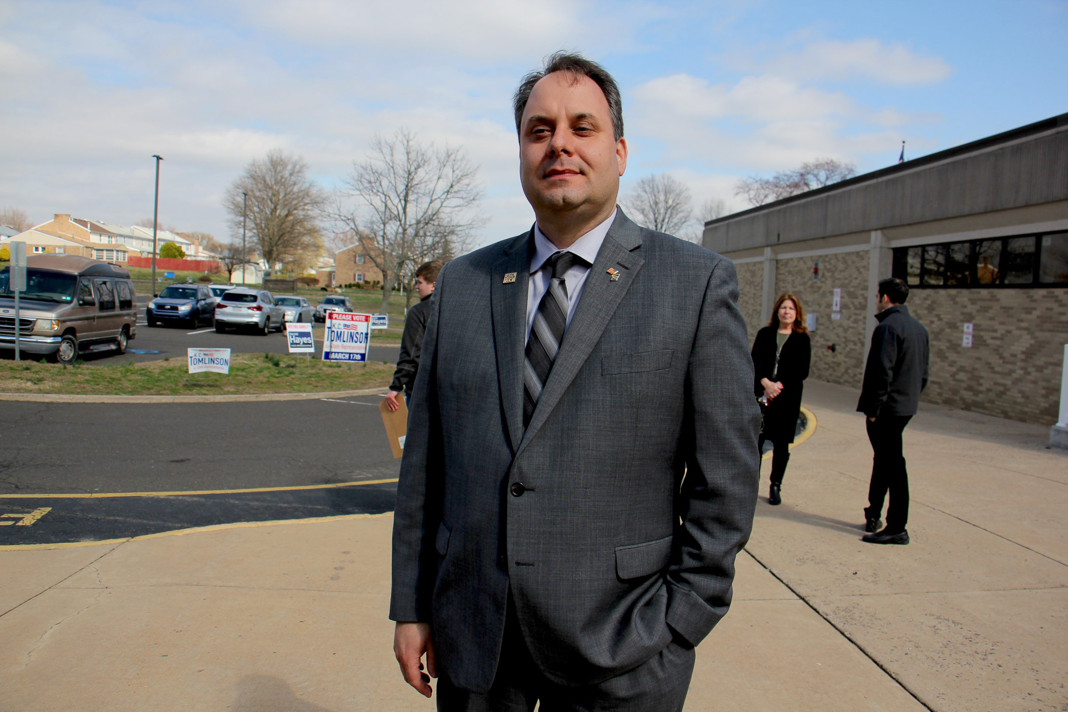 Bucks special election: Candidates bump elbows, carry sanitizer to slow ...