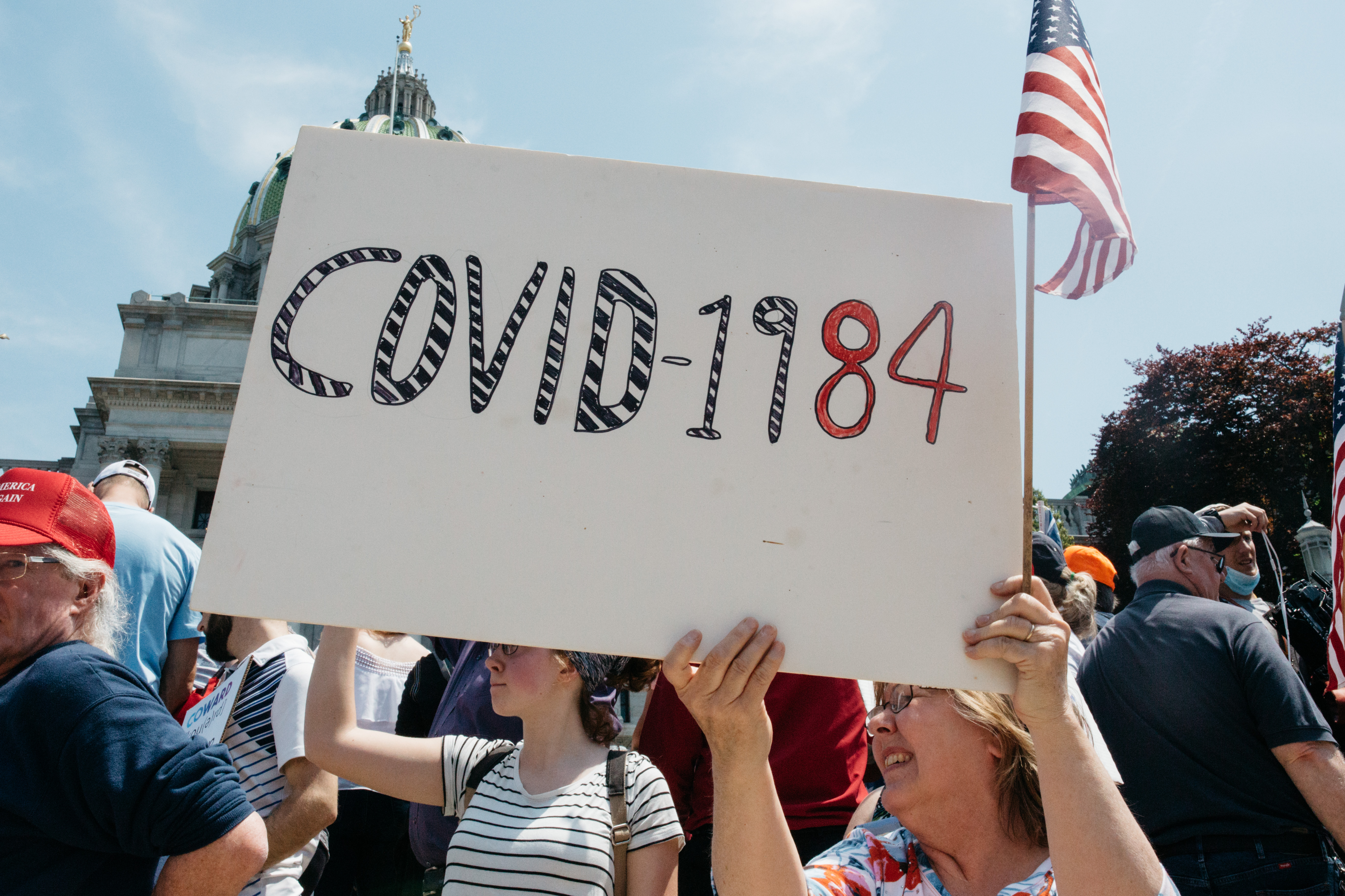 Photos: May 15 protest in Harrisburg in support of reopening ...