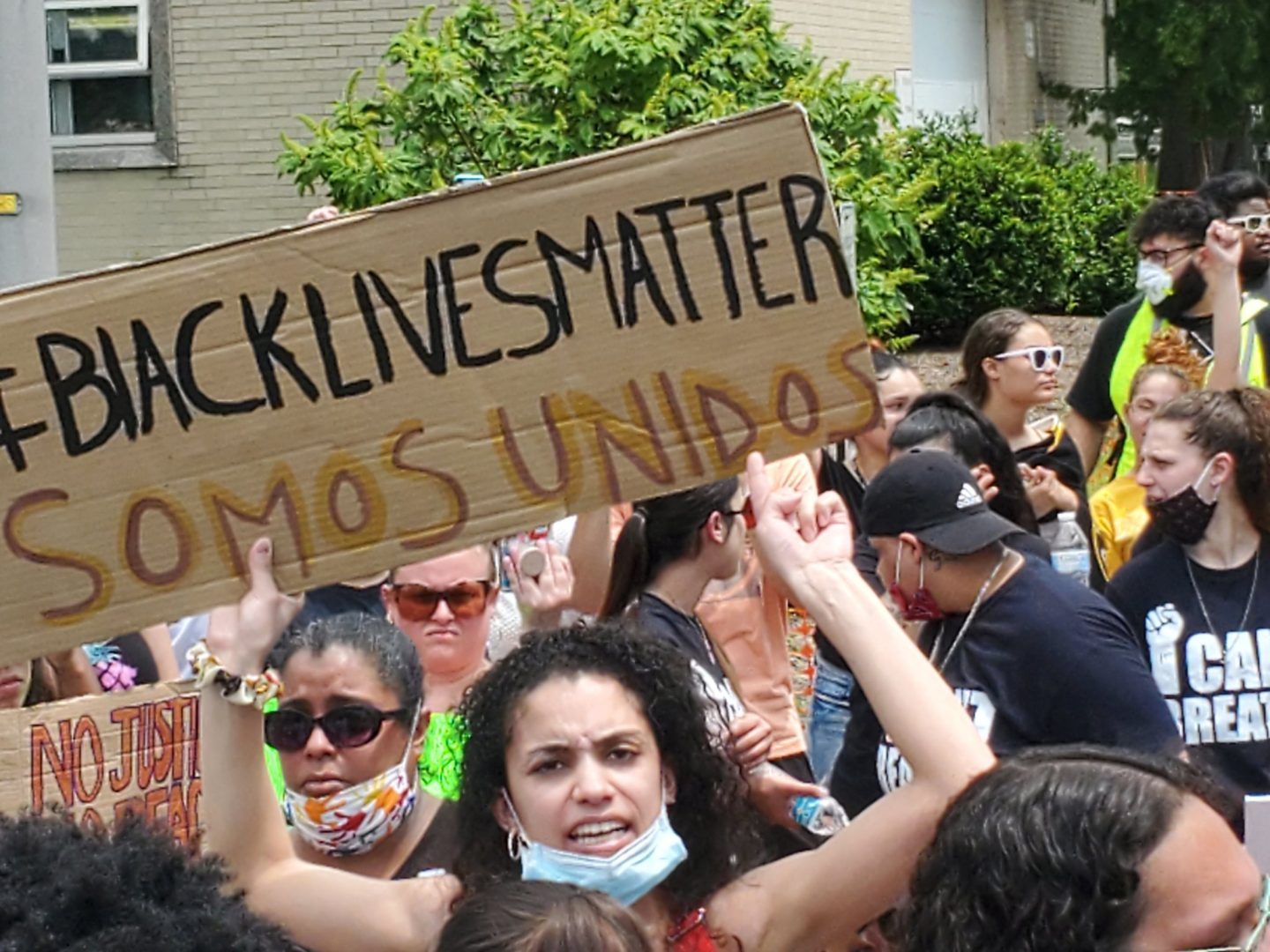 Lebanon police link arms, decline to kneel, with protesters | WITF