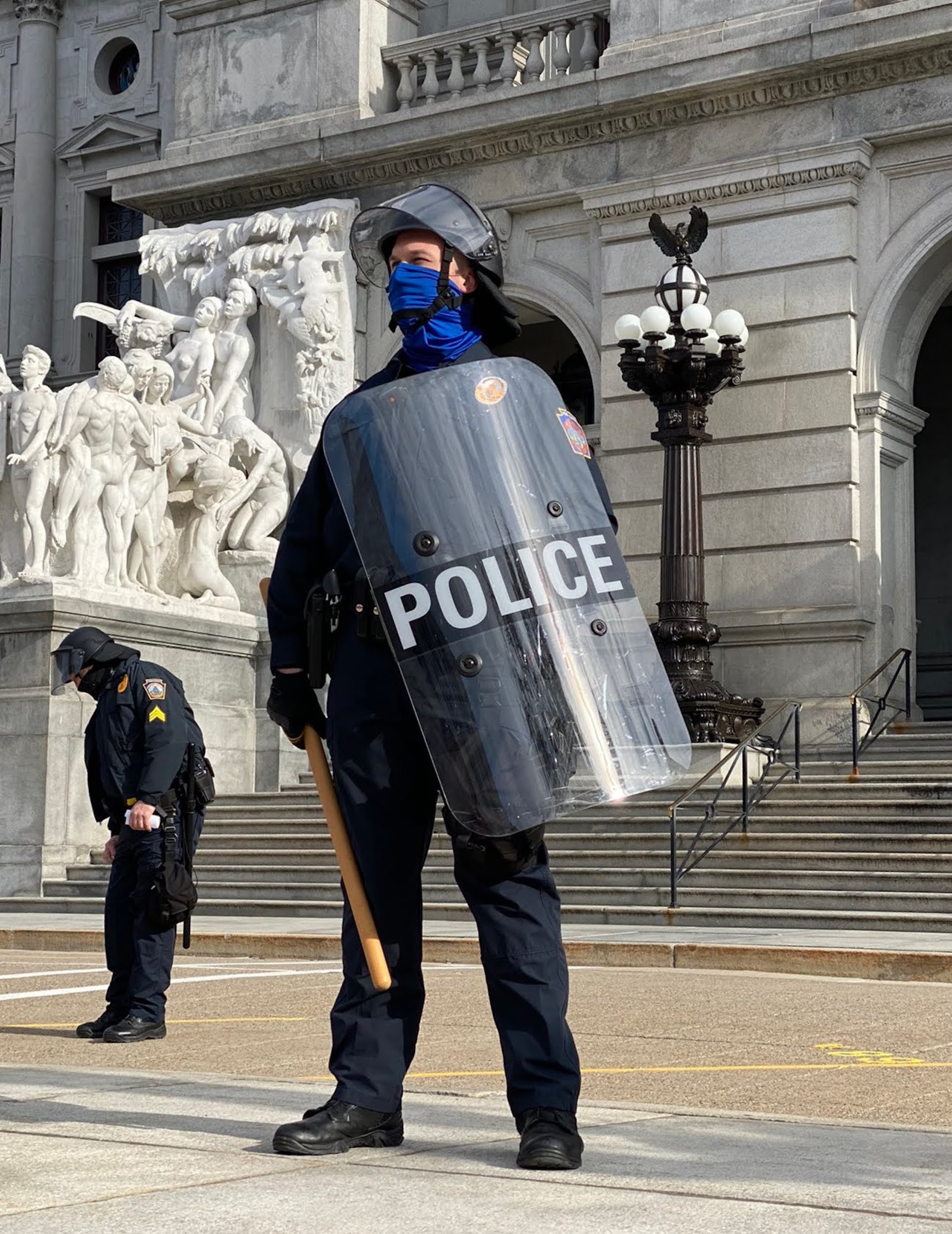 Amid heavy police and military presence, few protesters show up in ...