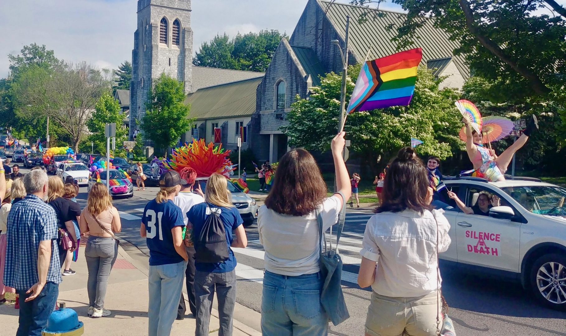 State College celebrates Pride with car caravan | WITF